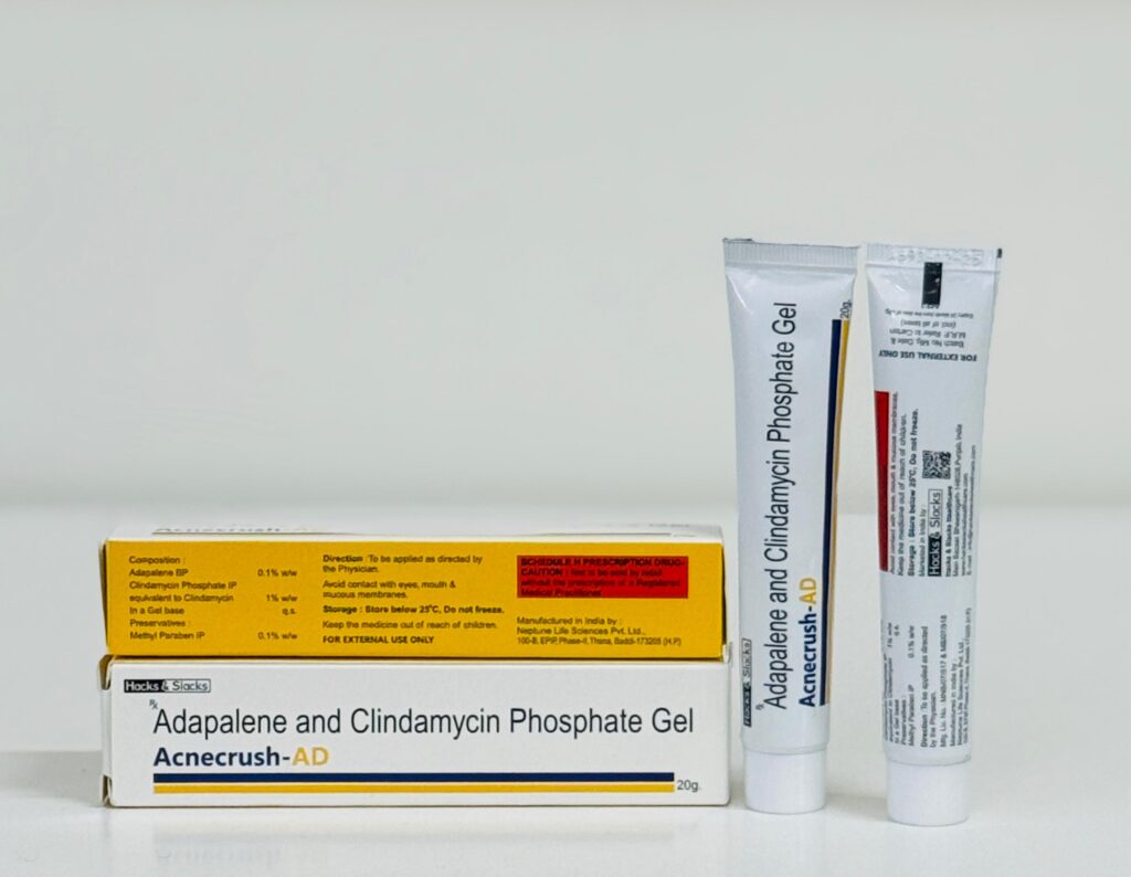 Adapalene and Clindamycin Phosphate Gel | Hacks & Slacks